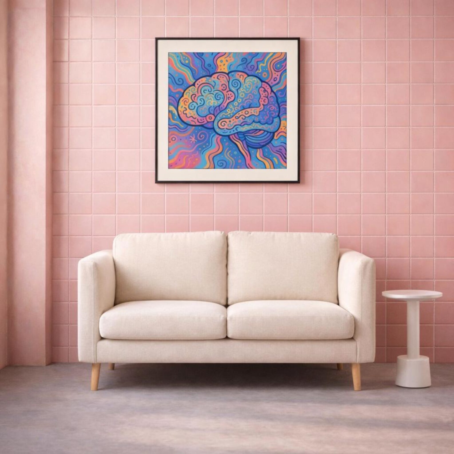 Neurodivergent Brain Art Print – Vibrant Abstract Digital Download ...