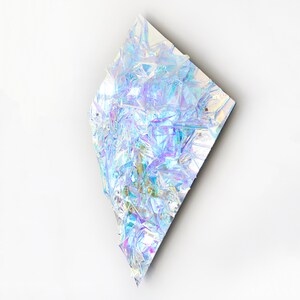 Holo Kite, Holographic Mirror Artwork, Rainbow Dichroic Film on Acrylic ...