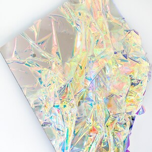 Holo Kite, Holographic Mirror Artwork, Rainbow Dichroic Film on Acrylic ...