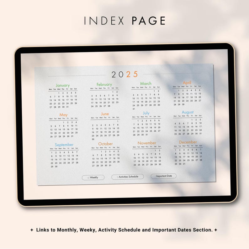 2025 Digital & Printable Planner for Work-life Balance - Weekly ...