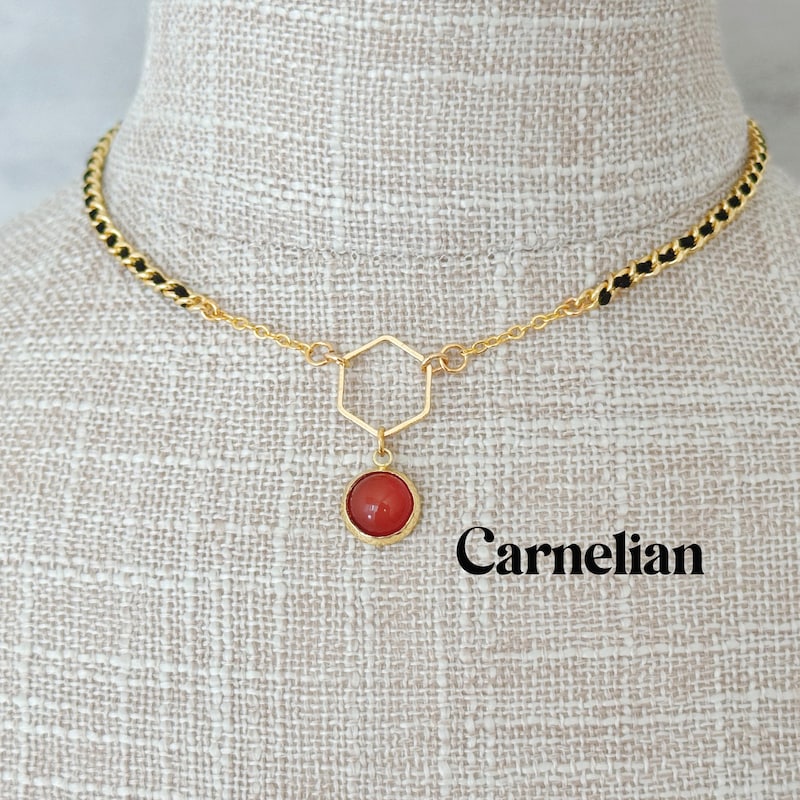 Carnelian Necklace - Etsy