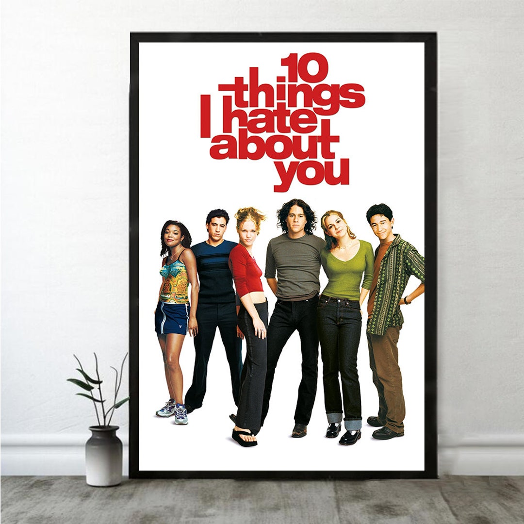 10 Things I Hate About You Movie Poster, Vintage Poster, Movie Art ...