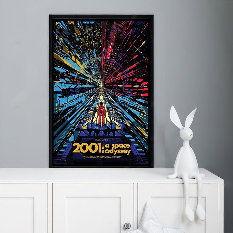 2001: A Space Odyssey Movie Poster, Vintage Poster, Movie Art Printing ...