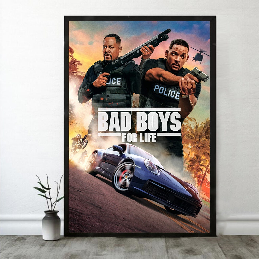 Bad Boys for Life Movie Poster, Vintage Poster, Movie Art Printing ...