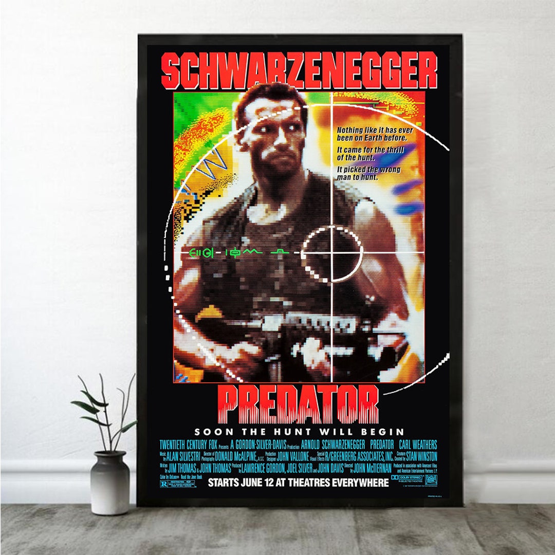 Predator Movie Poster, Vintage Poster, Movie Art Printing, Wall Art ...