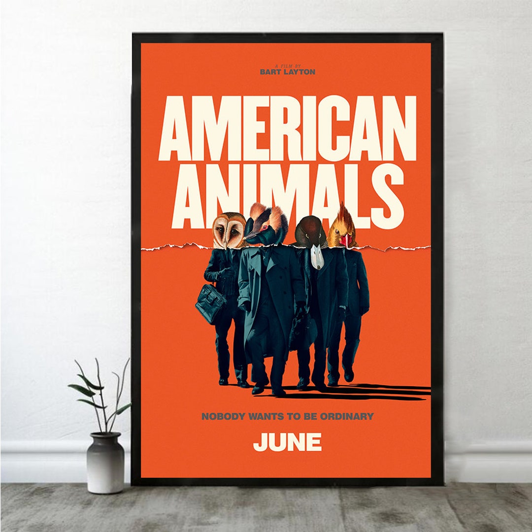 American Animals Movie Poster, Vintage Poster, Movie Art Printing, Wall ...
