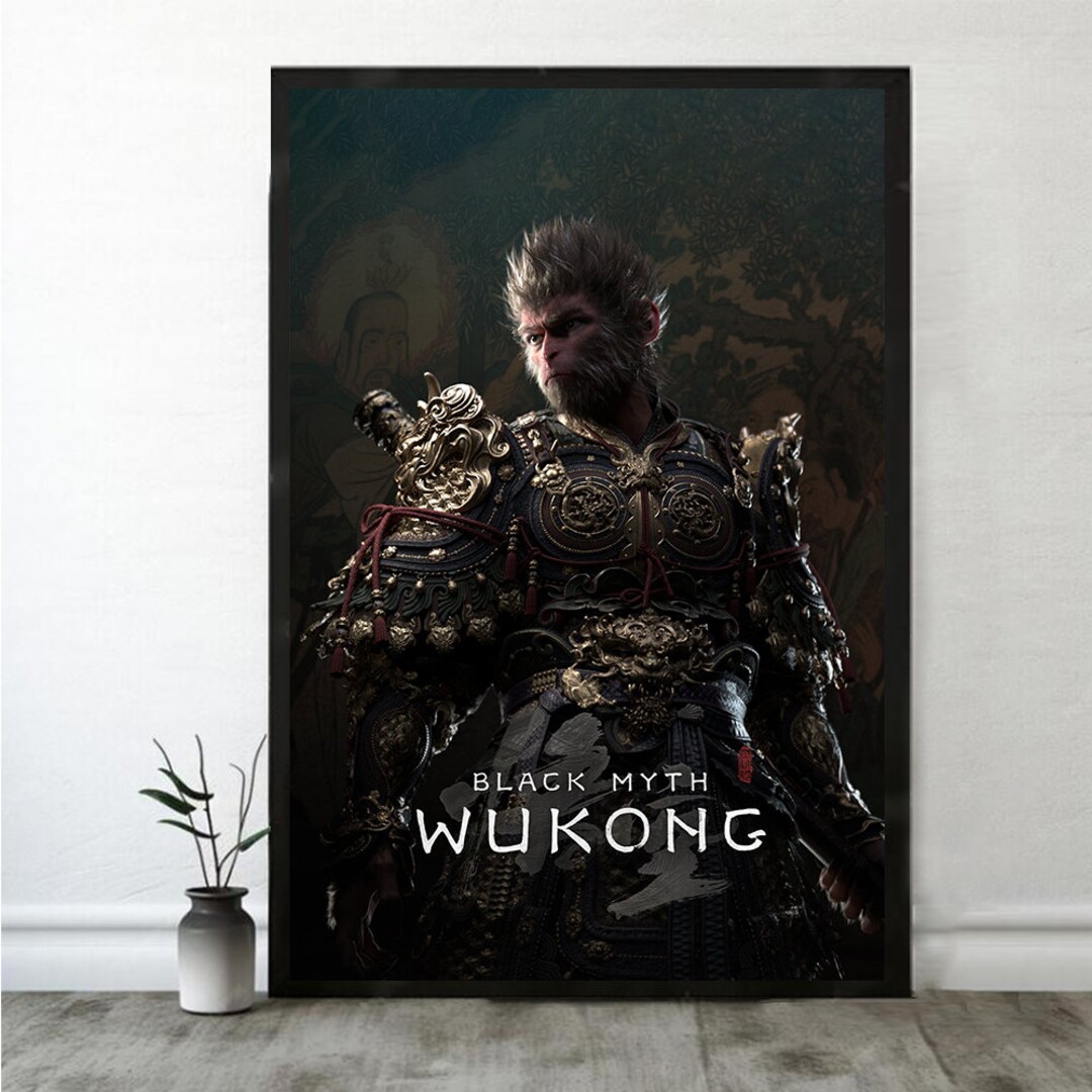 Black Myth Wukong Poster, Vintage Poster, Art Printing, Wall Art Canvas ...