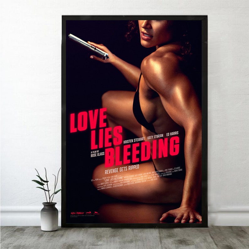 Love Lies Bleeding 2024 Movie Poster, Vintage Poster, Movie Art Printing, Wall Art Canvas ...