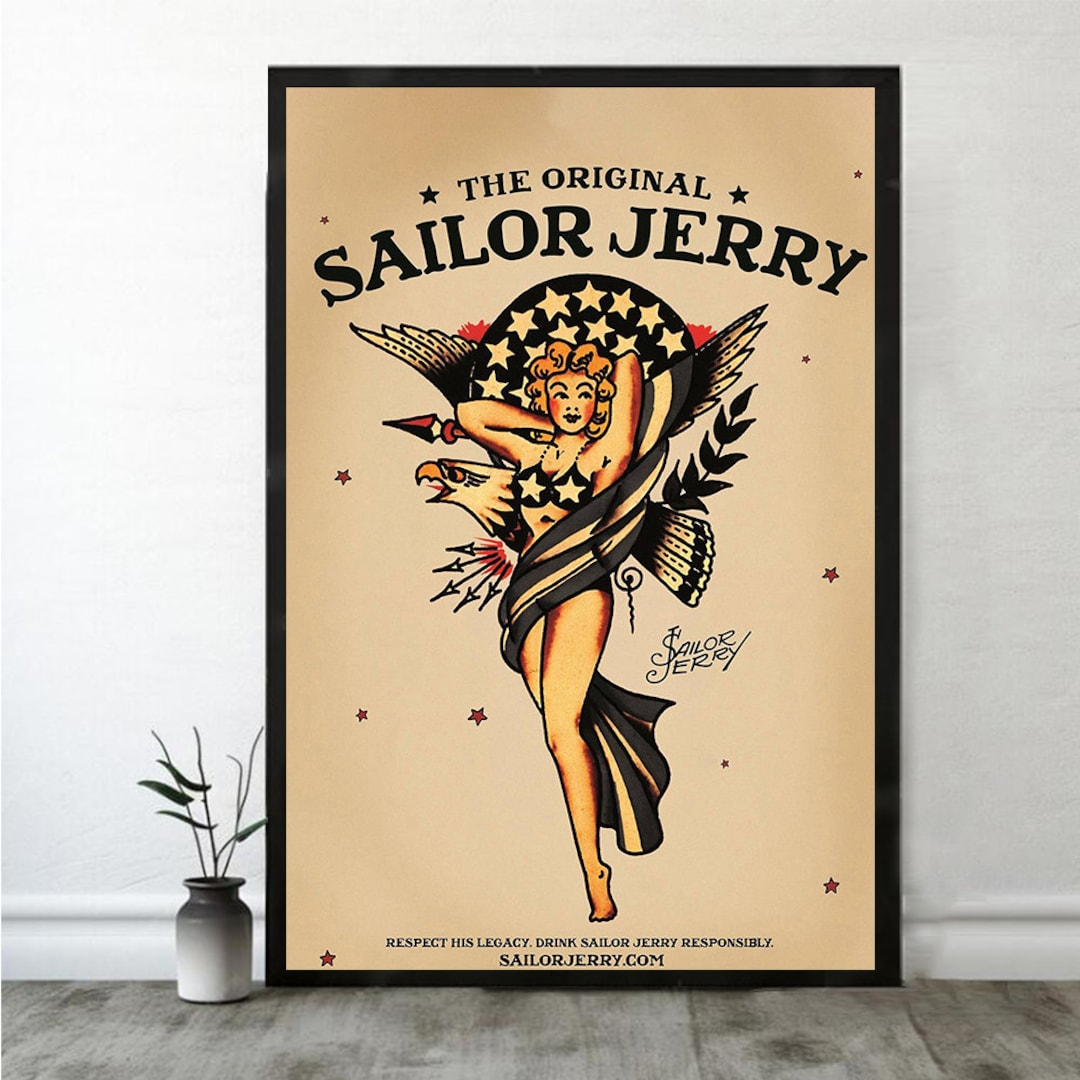 The Original Sailor Jerry Poster, Vintage Poster, Art Printing, Wall ...