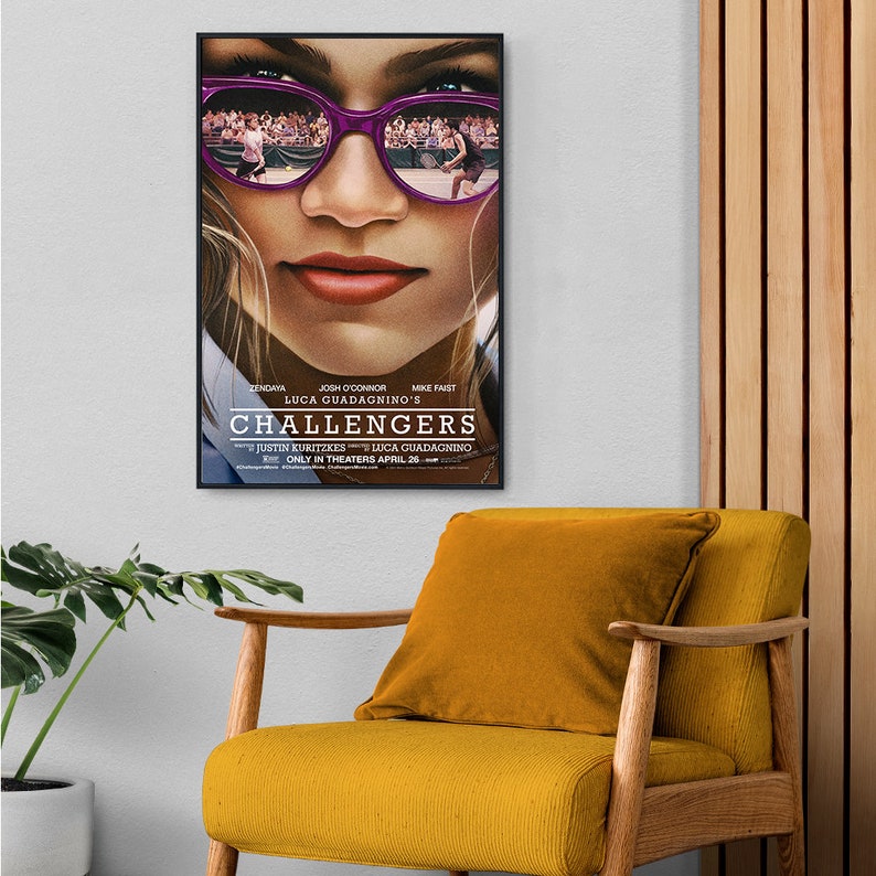 Challengers 2024 Movie Poster, Vintage Poster, Movie Art Printing, Wall ...