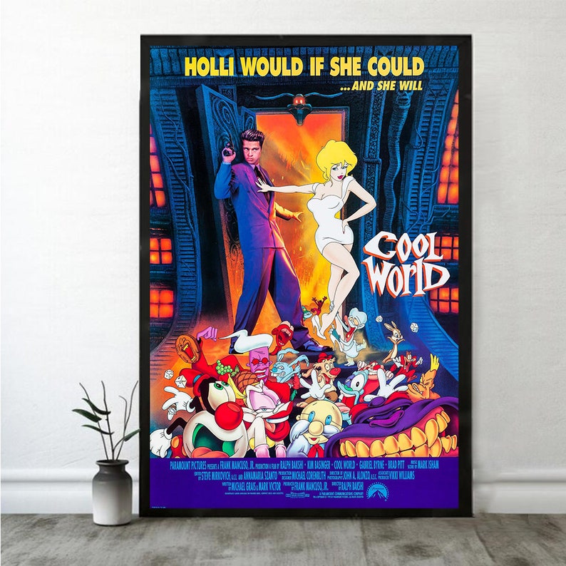 Cool World Movie Poster, Vintage Poster, Movie Art Printing, Wall Art ...