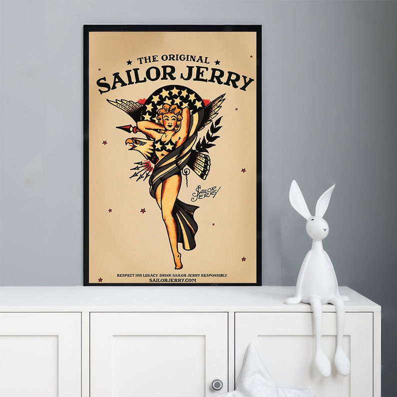 The Original Sailor Jerry Poster, Vintage Poster, Art Printing, Wall ...