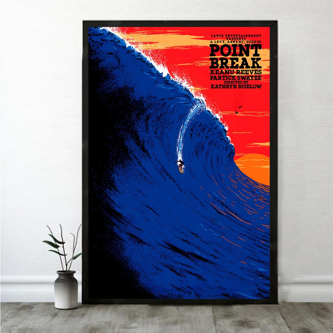Point Break Patrick Swayze 1991 Movie Poster, Vintage Poster, Art ...