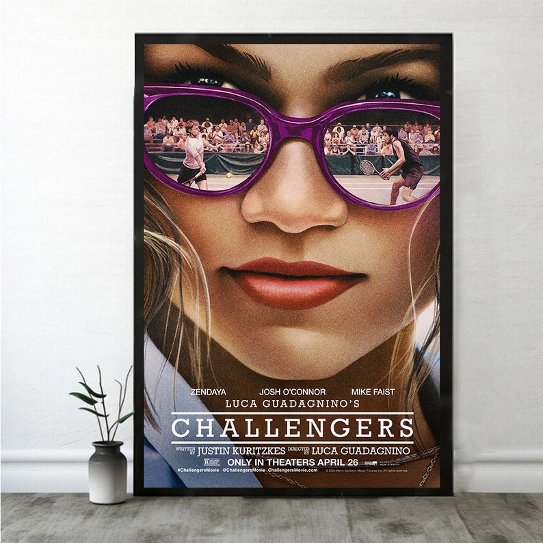 Challengers 2024 Movie Poster, Vintage Poster, Movie Art Printing, Wall ...