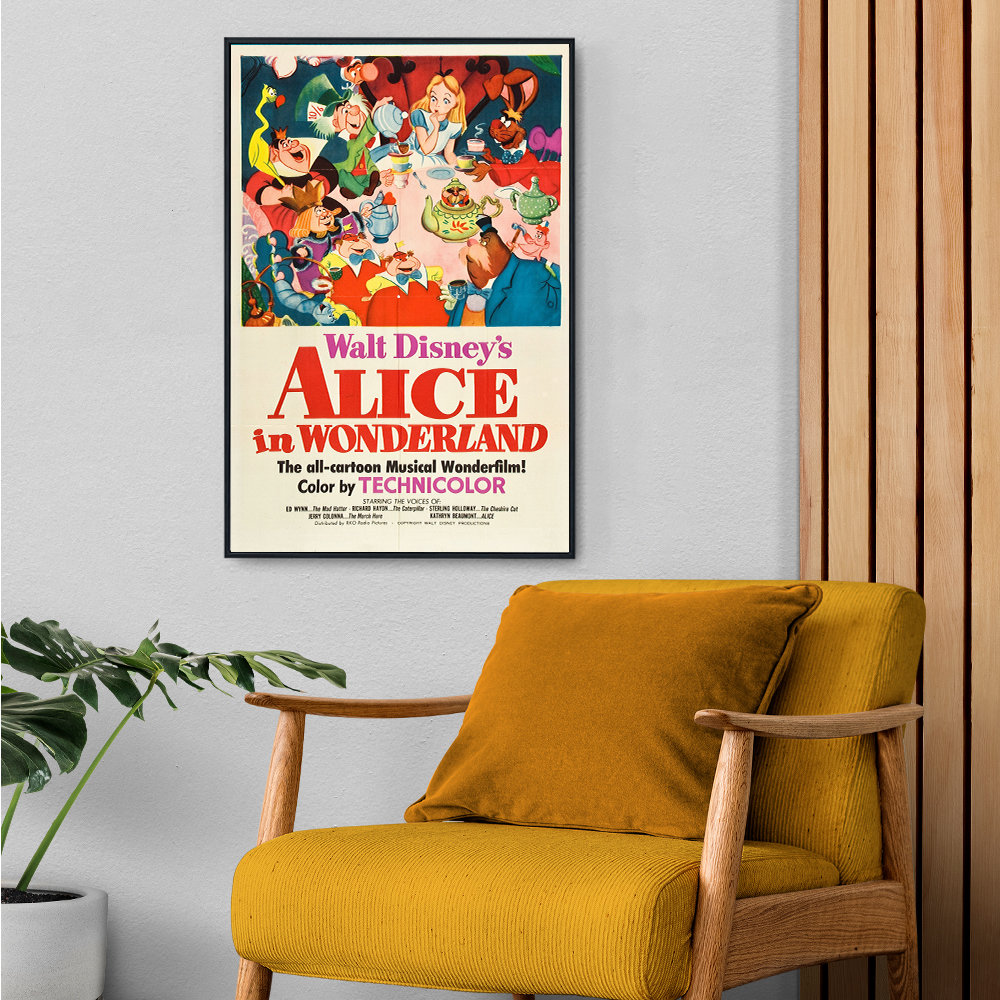 Alice in Wonderland 1951 Movie Poster, Vintage Poster, Movie Art ...
