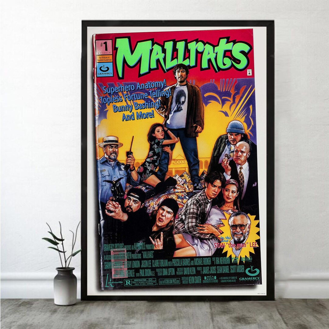 Mallrats Movie Poster, Vintage Poster, Movie Art Printing, Wall Art ...