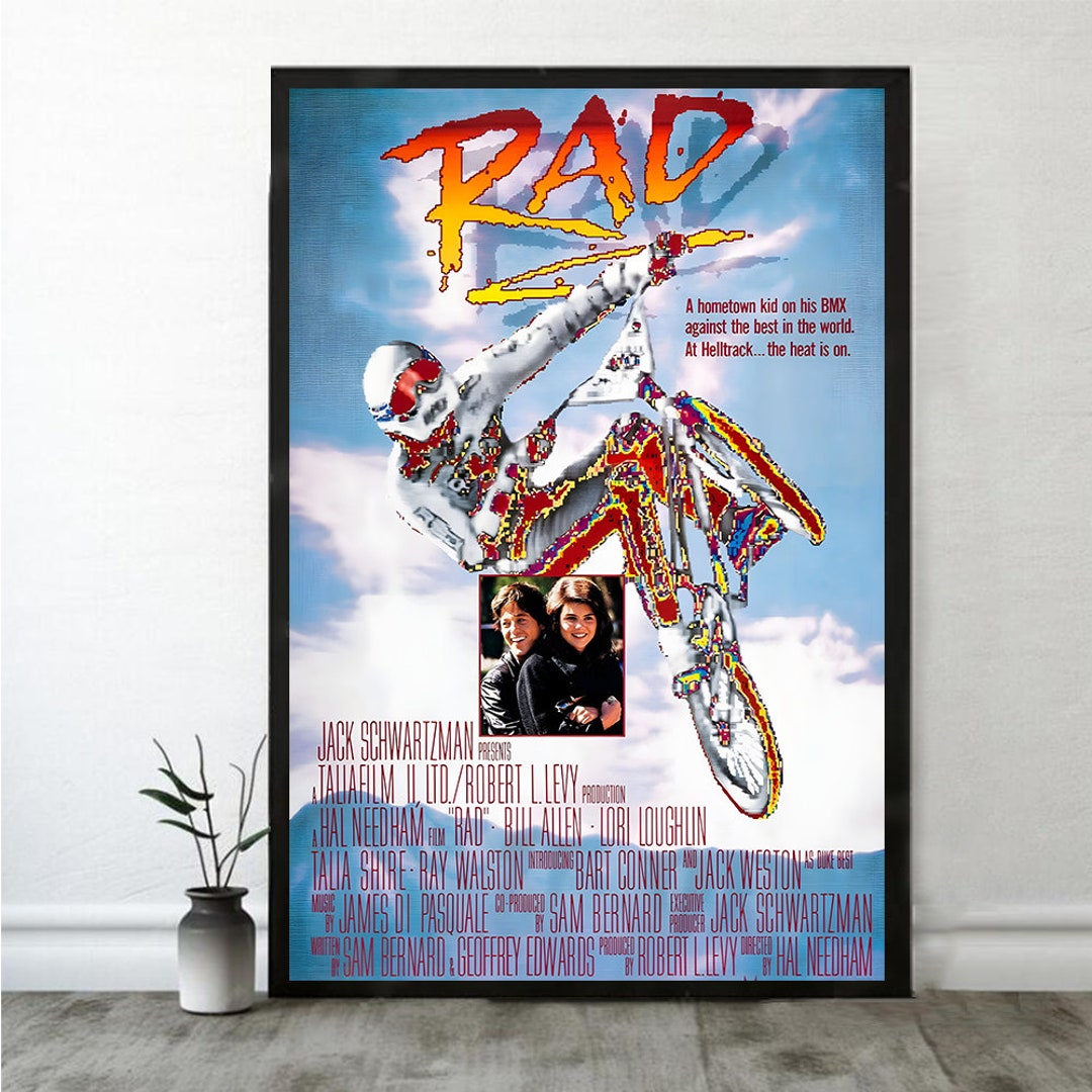 RAD 1986 Movie Poster, Vintage Poster, Movie Art Printing, Wall Art ...