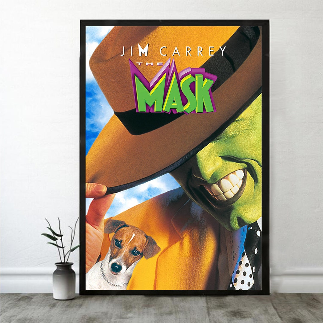 The Mask Movie Poster, Vintage Poster, Movie Art Printing, Wall Art ...