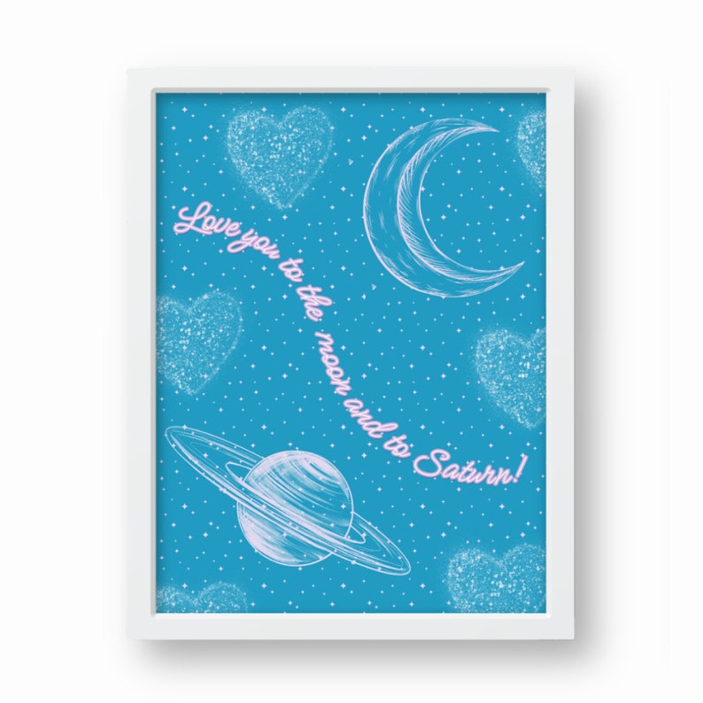 Taylor Swift Blue and Purple Seven "love You to the Moon and to Saturn ...