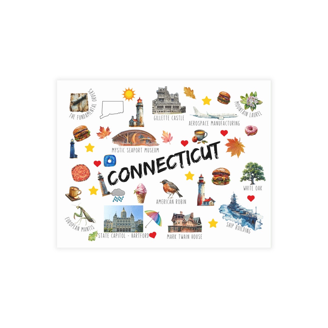 Connecticut Postcard Bundles envelopes Not Included - Etsy