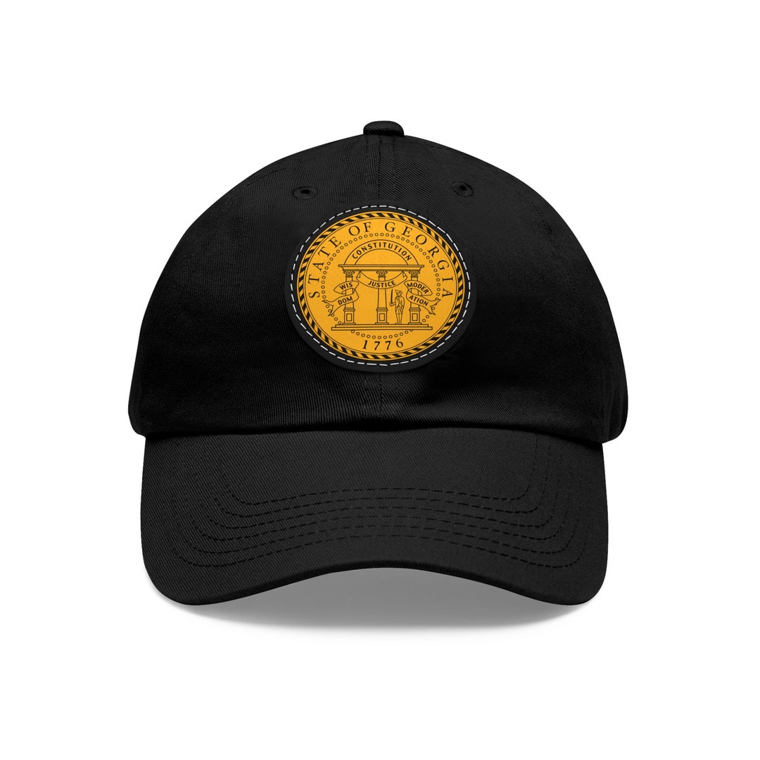 State of Georgia Seal Hat With Leather Patch - Etsy