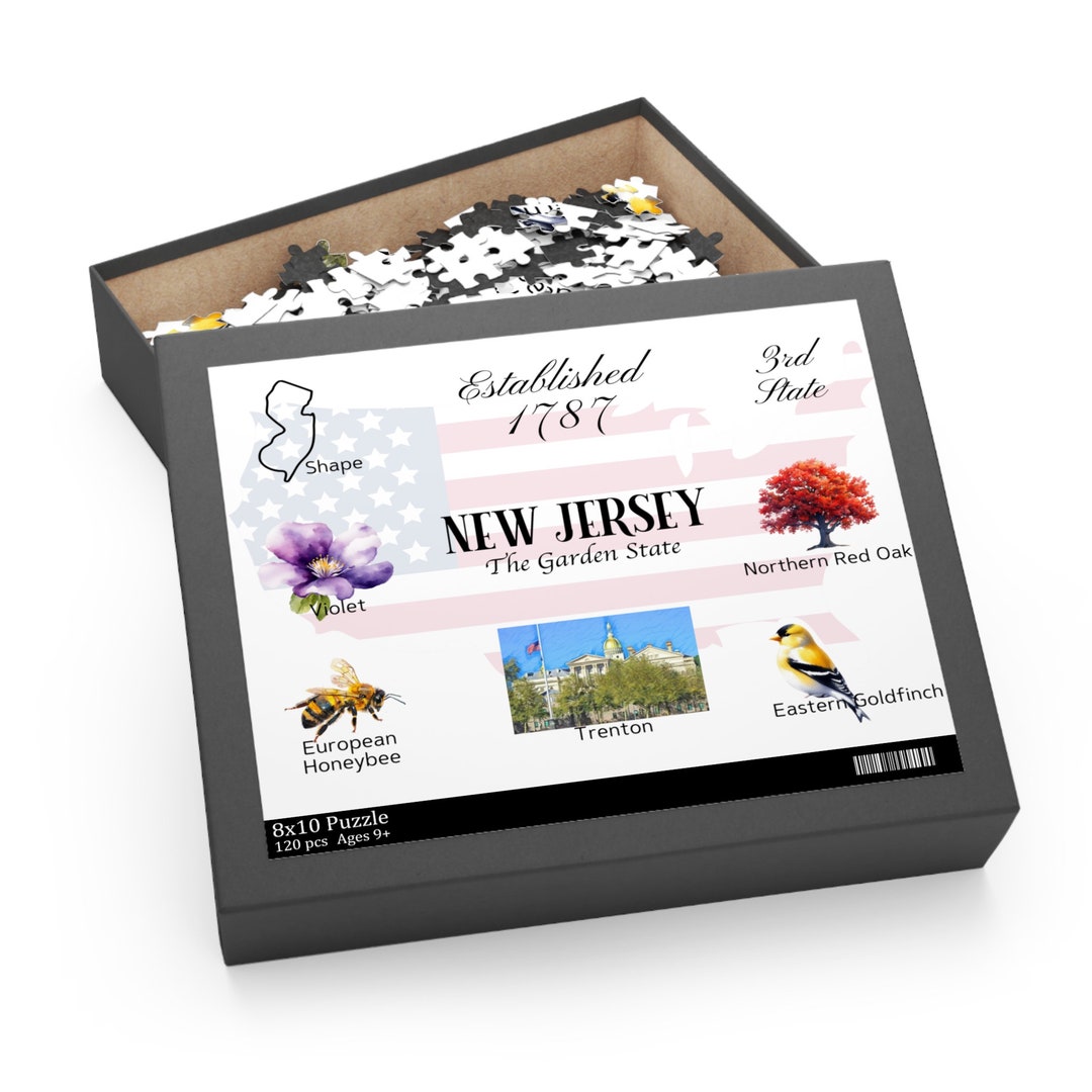 New Jersey Puzzle (120, 252, 500-piece) - Etsy