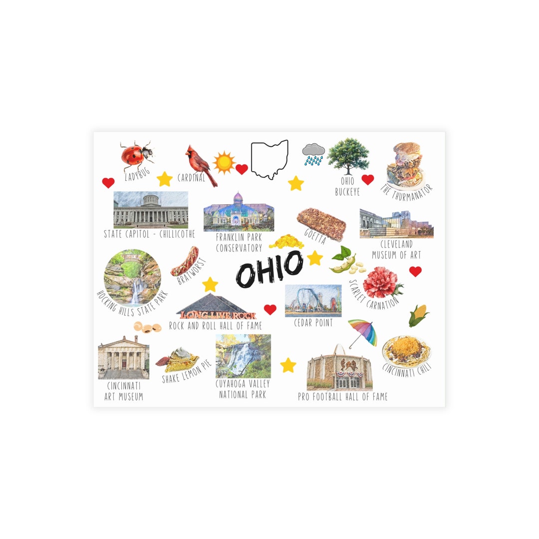 Ohio - Postcard Bundles (envelopes Not Included) - Etsy