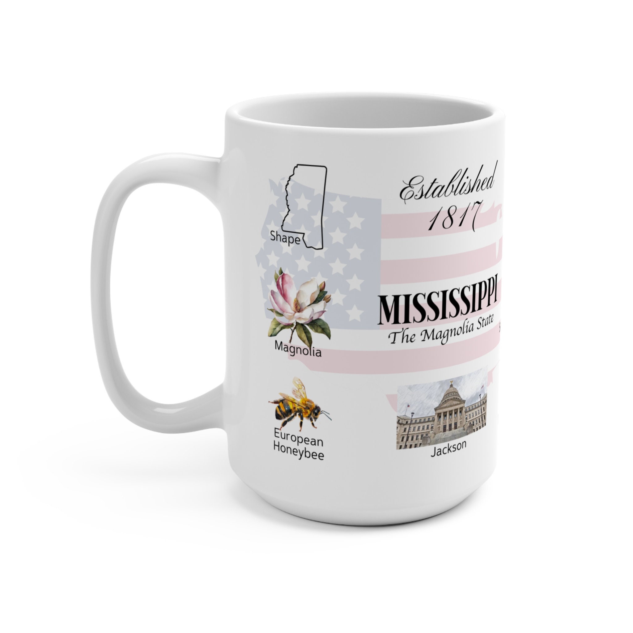 Mississippi Mug 15oz - Etsy