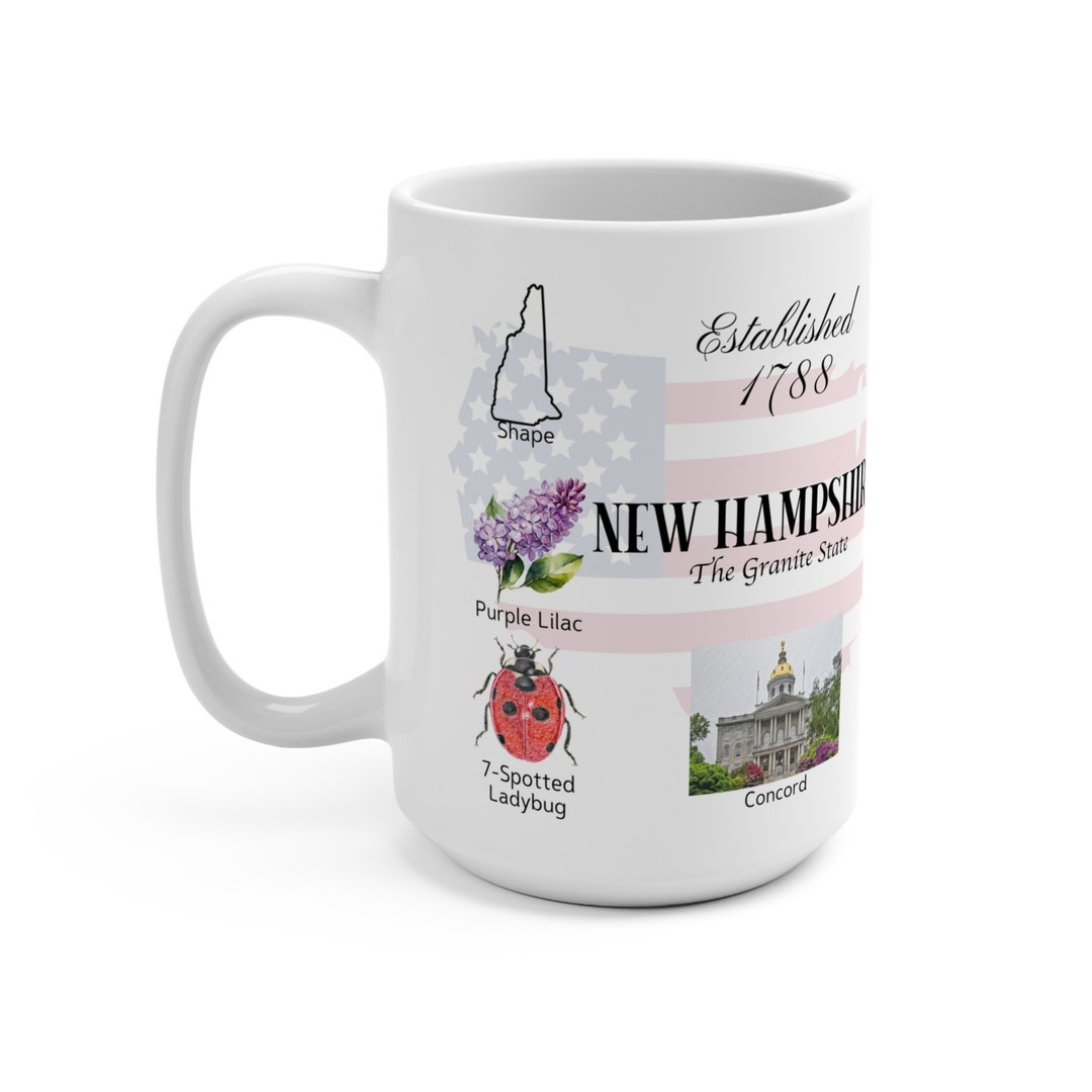 New Hampshire Mug 15oz - Etsy