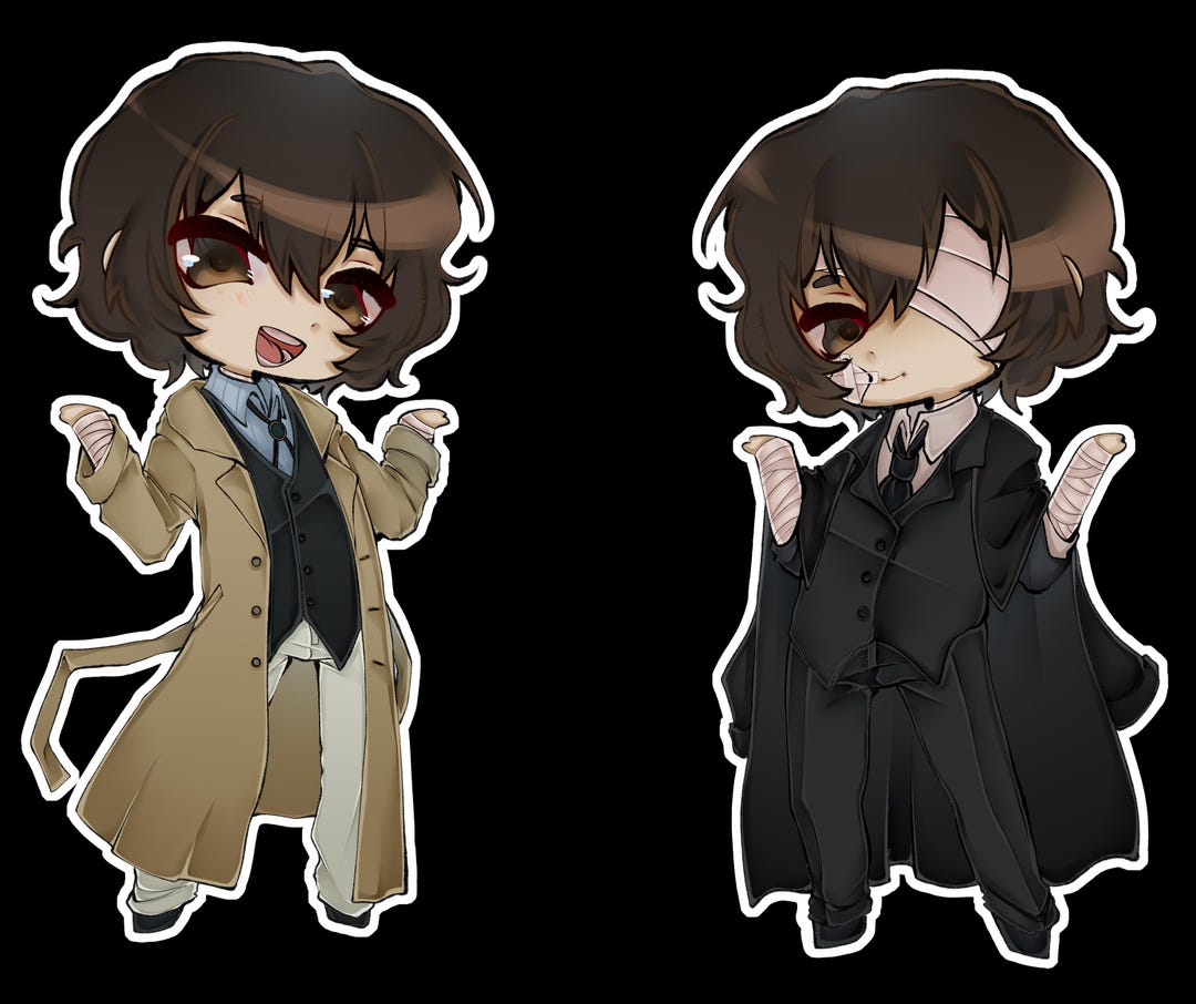 Bungou Stray Dogs Cute Chibi Stickers | BSD - Etsy