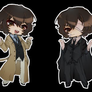 Bungou Stray Dogs Cute Chibi Stickers | BSD - Etsy