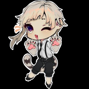 Bungou Stray Dogs Cute Chibi Stickers | BSD - Etsy