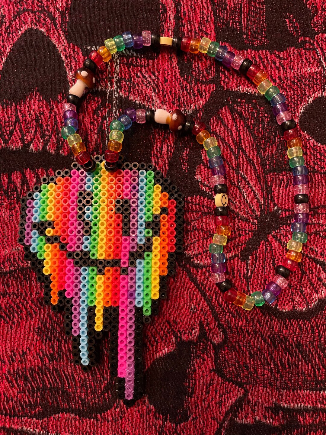Trippy Smiley Face Perler - Etsy