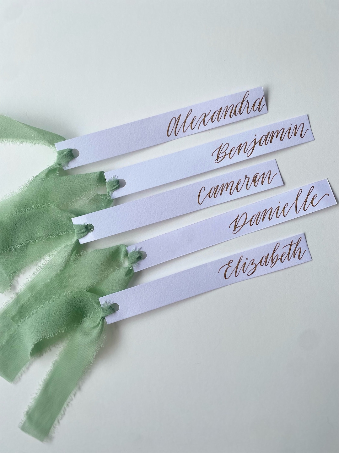 Bookmark Place Cards With Ribbon - 6 in X 1 In - Etsy