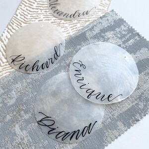 Capiz Shell Place Cards - Etsy