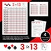 Printable Three Thirteen Score Sheets, 3-13 Card Game Score Cards ...