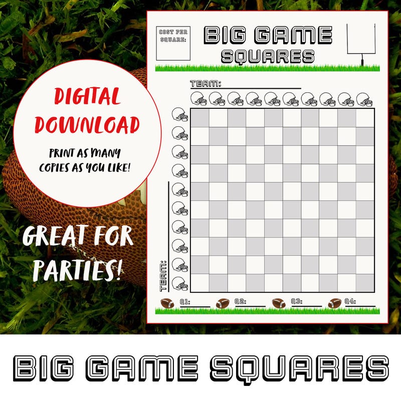 Football Printable Boards - Etsy