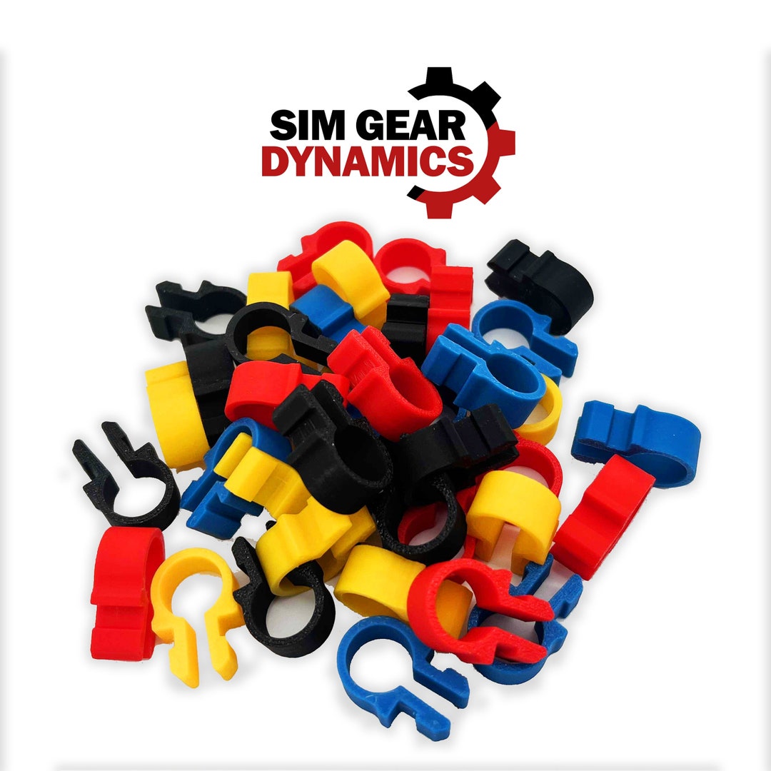 Cable Management Clip for 8020 Racing Profile Rig 2 Sizes Available Sim ...