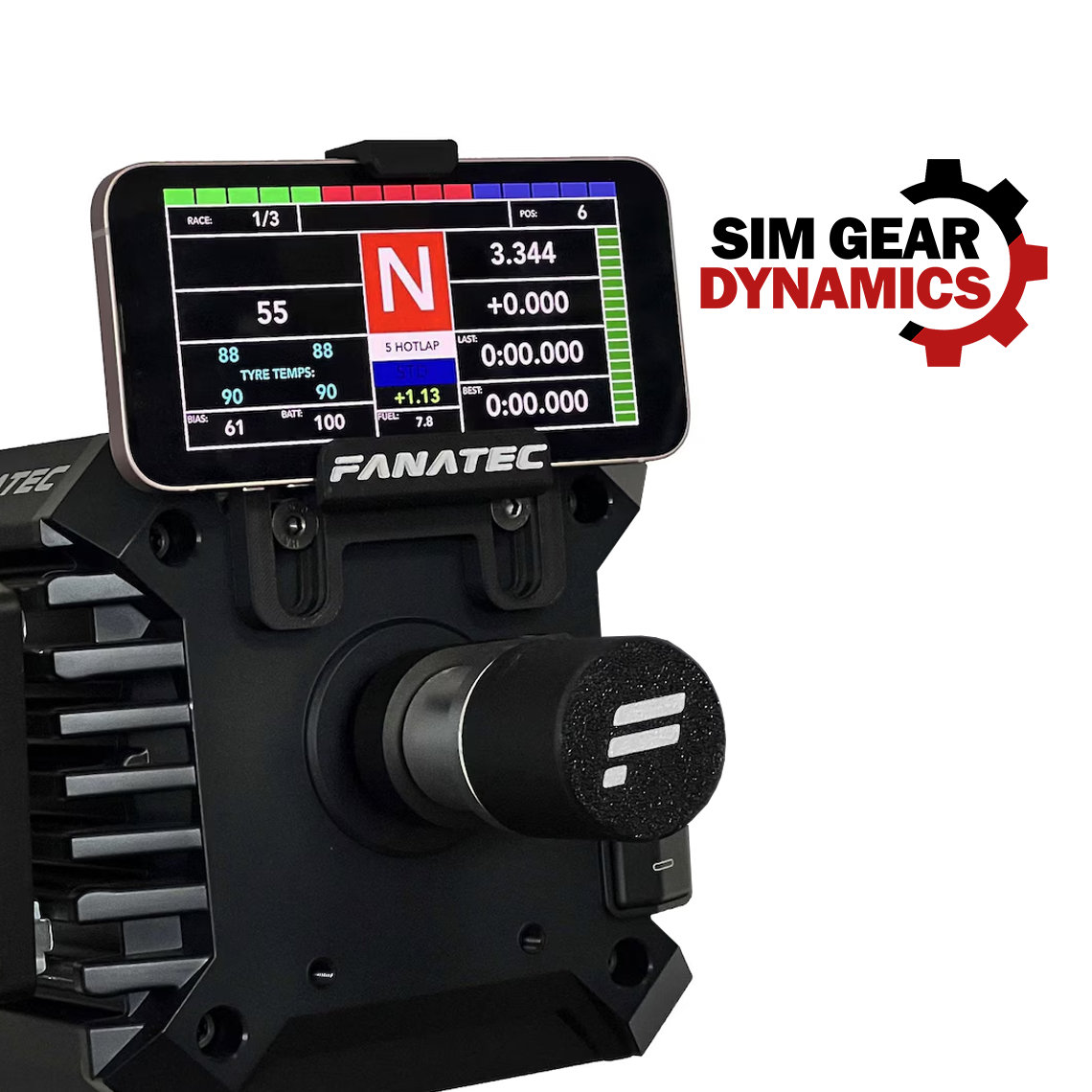 Fanatec Phone and Tablet Mount Universal Fanatec Sim Dash Sim Racing ...