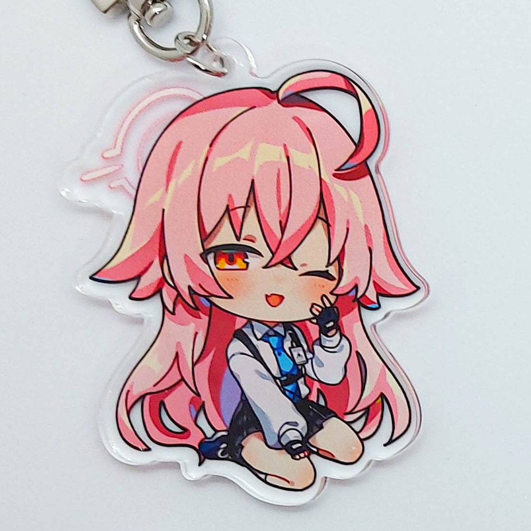 CLEARANCE Blue Archive Keychain: Abydos High School, Double-sided ...