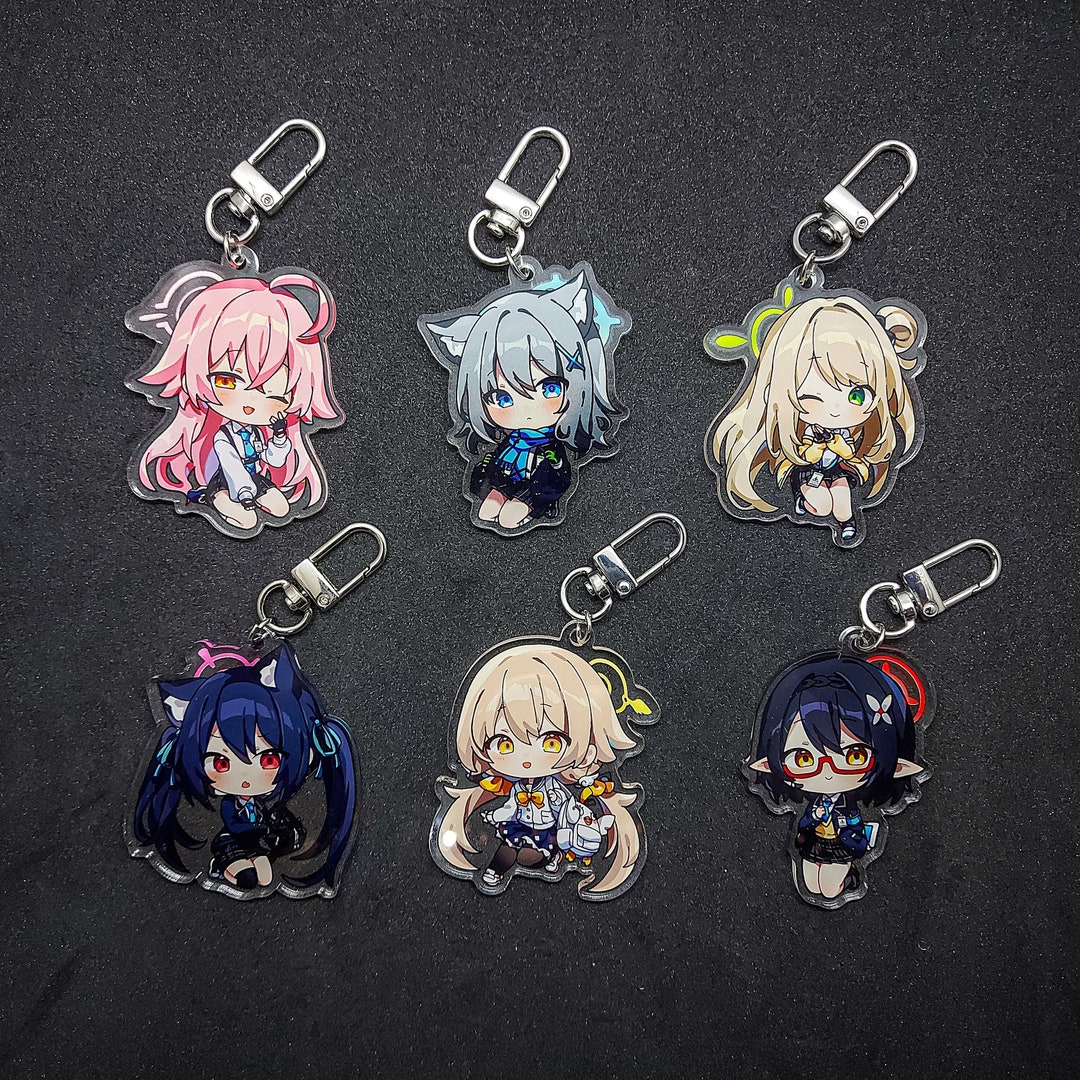 CLEARANCE Blue Archive Keychain: Abydos High School, Double-sided ...