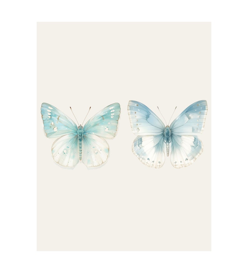 Watercolor Adonis Blue Clipart | Butterfly Collection - 10 Digital PNG ...
