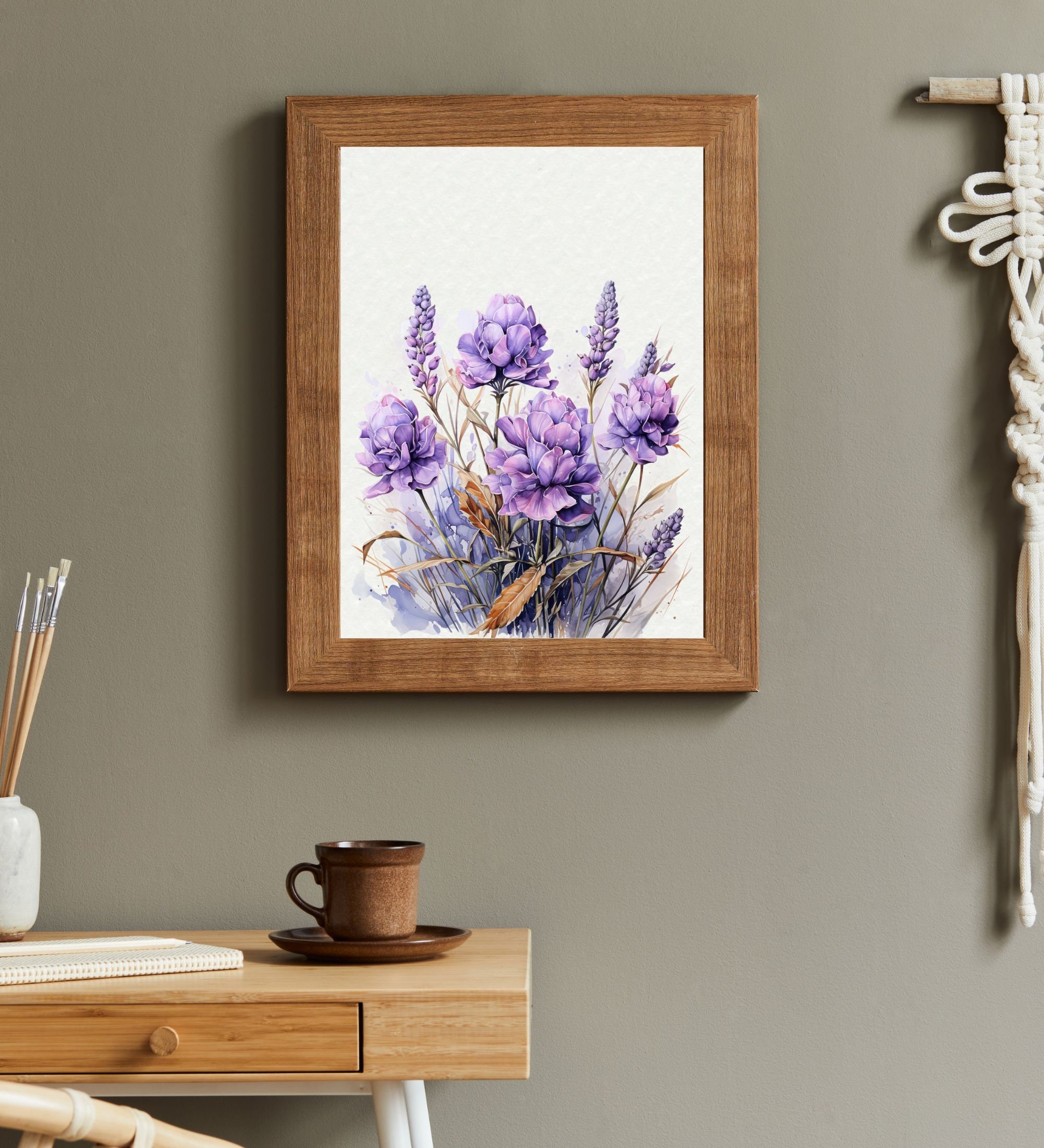 Watercolor Lavender Clipart | Flower Collection - 10 Digital PNG ...