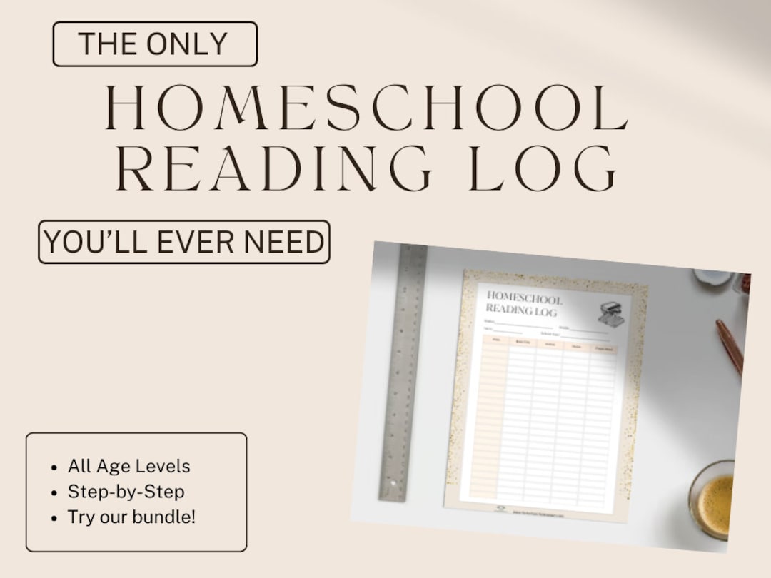 Homeschool Reading Log - Etsy
