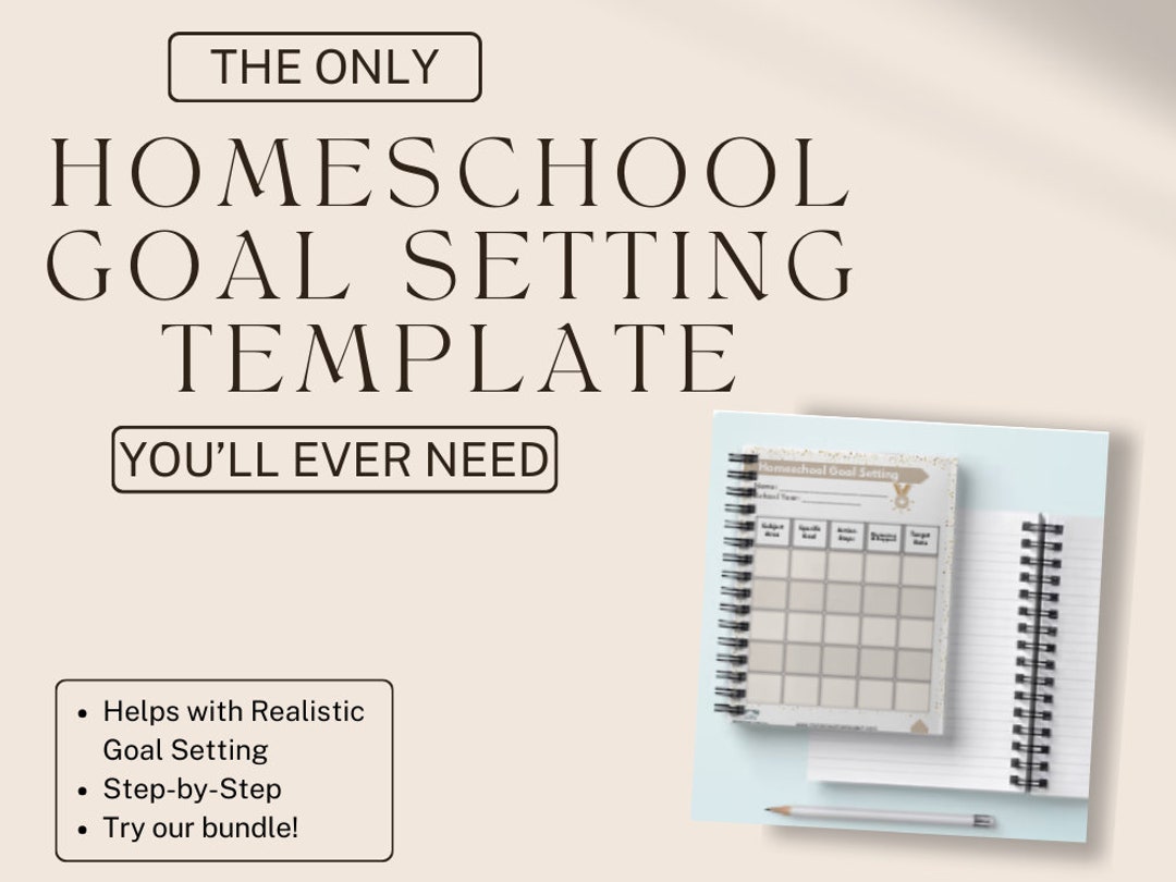 Homeschool Year Goal Setting Template - Etsy