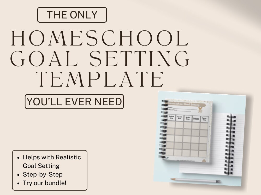 Homeschool Year Goal Setting Template - Etsy