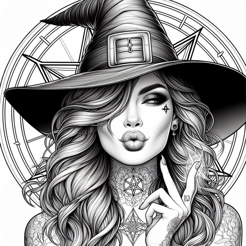 Adult Coloring Book: A Witch for Every Witch - Etsy