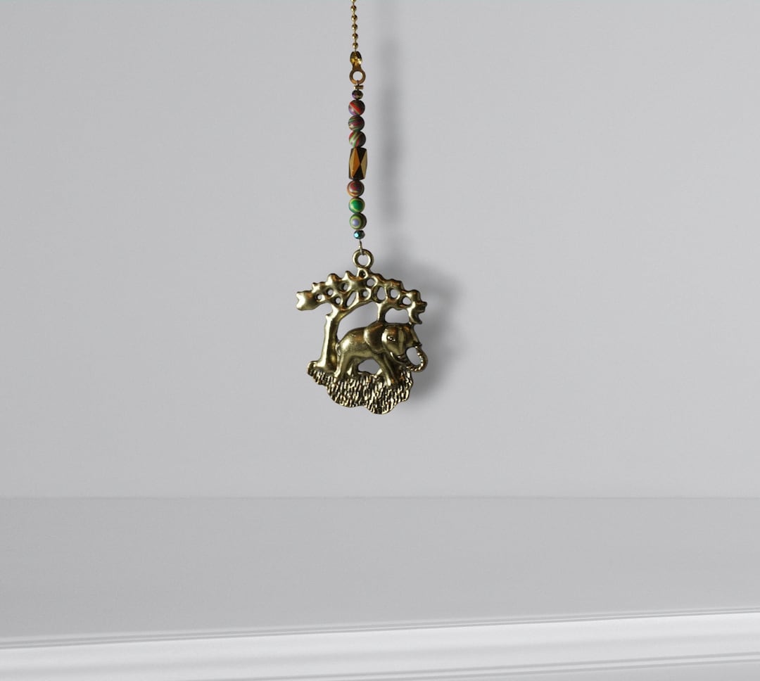 Bronze Elephant, Ceiling Fan Pull, Elephant Themed Decor, Gift for Him ...