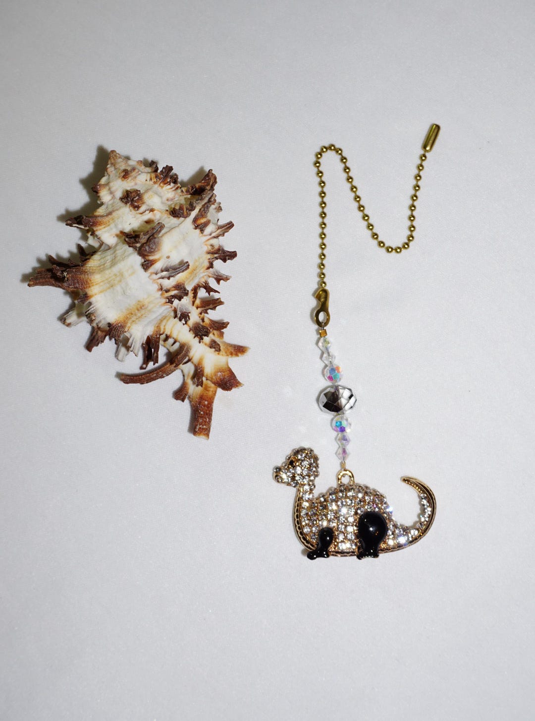 Gold Dinosaur, Ceiling Fan Pull, Crystal Dinosaur, Fan Pull, Kids Room ...