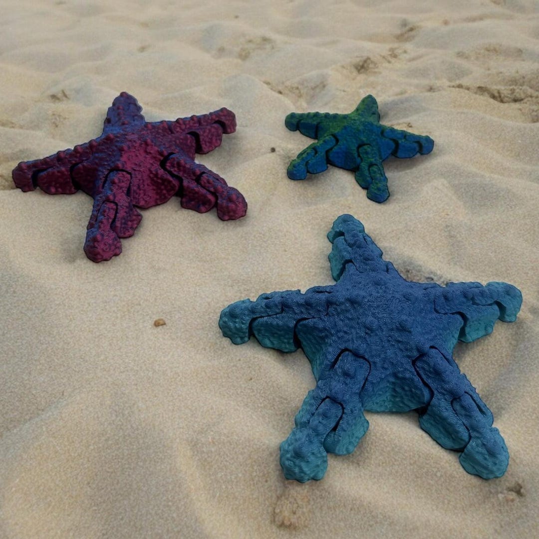 Delightful Fidget Starfish 3D Printed - Etsy